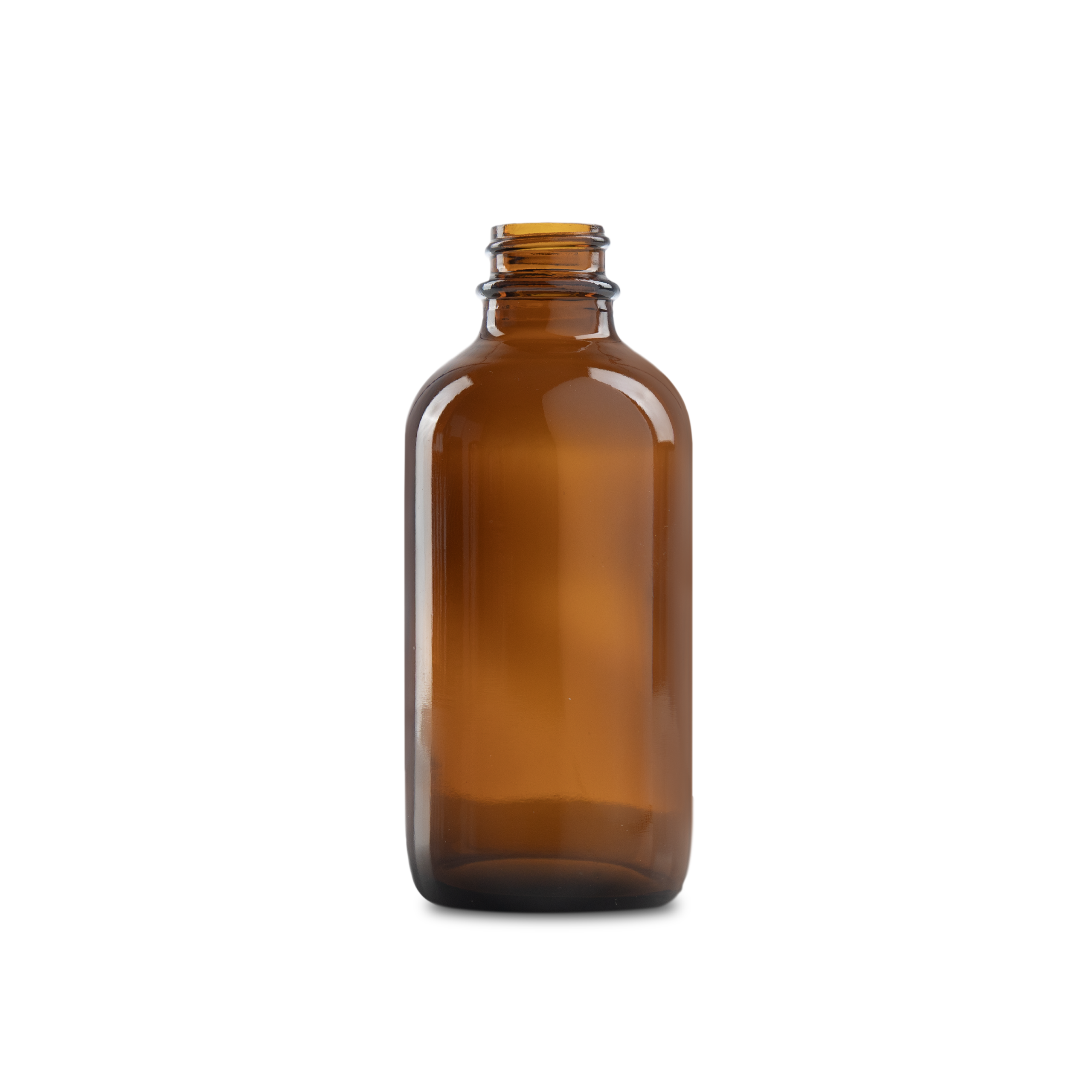 BOTELLA DE VIDRIO COLOR AMBAR DE 120 ML CUELLO 22-400 - MUESTRA
