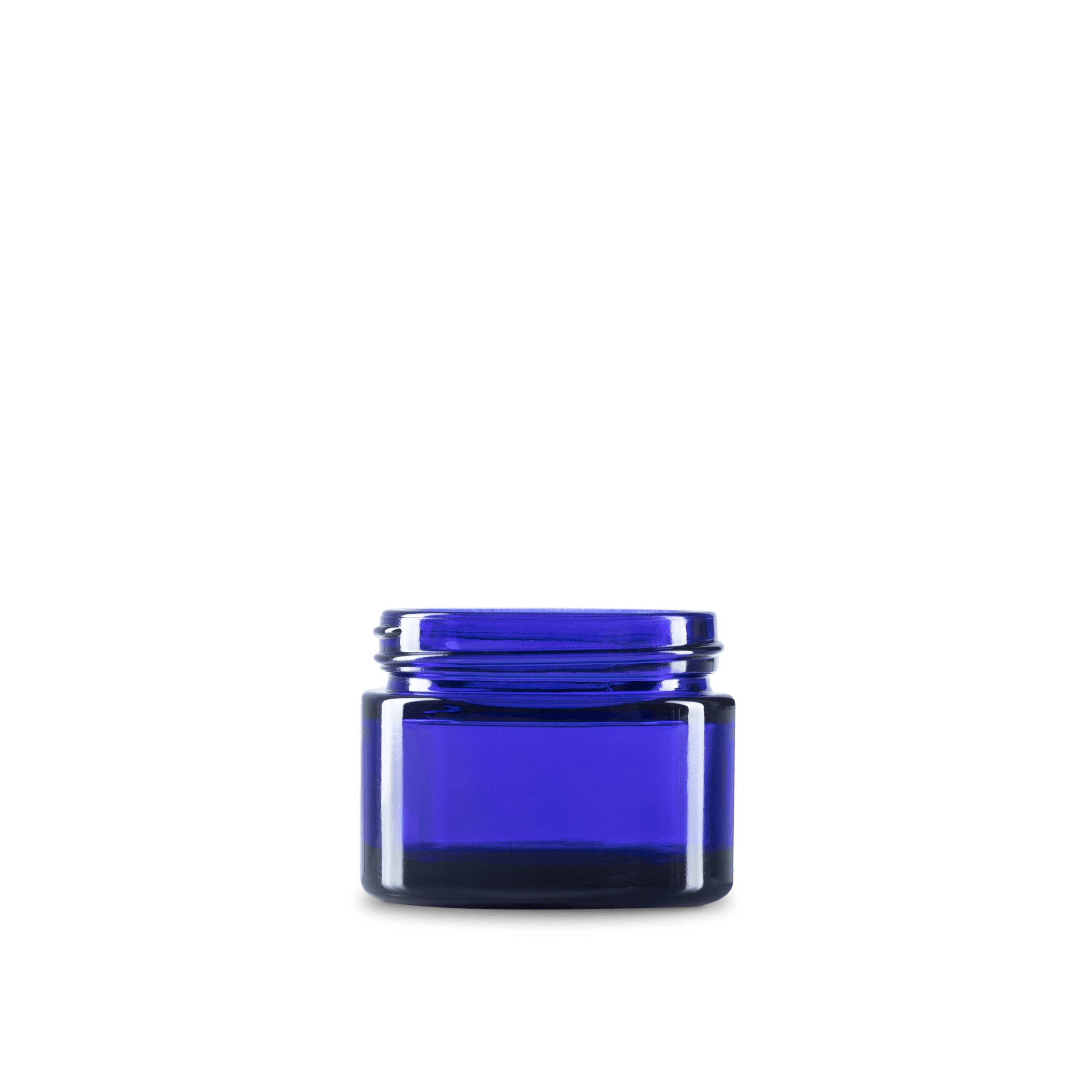 Tarro de Vidrio Color Azul de 50 ml Cuello 53-400 | Al Mayor